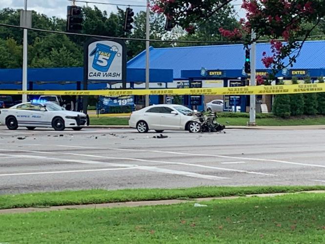 PHOTOS: Two dead after stolen car crashes at American Way and Perkins ...