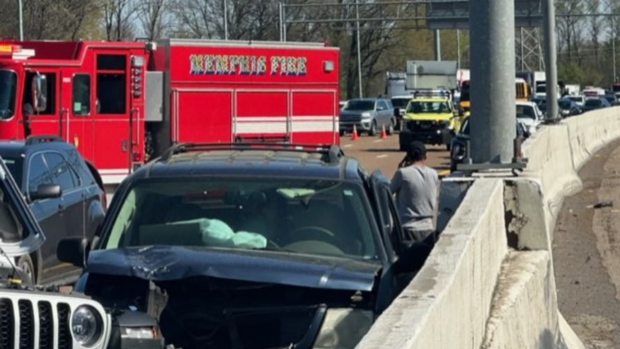 PHOTOS: School bus involved in crash on Memphis interstate | News ...