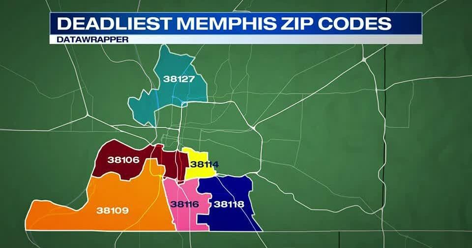 Memphis’ deadliest zip codes revealed | News | fox13memphis.com