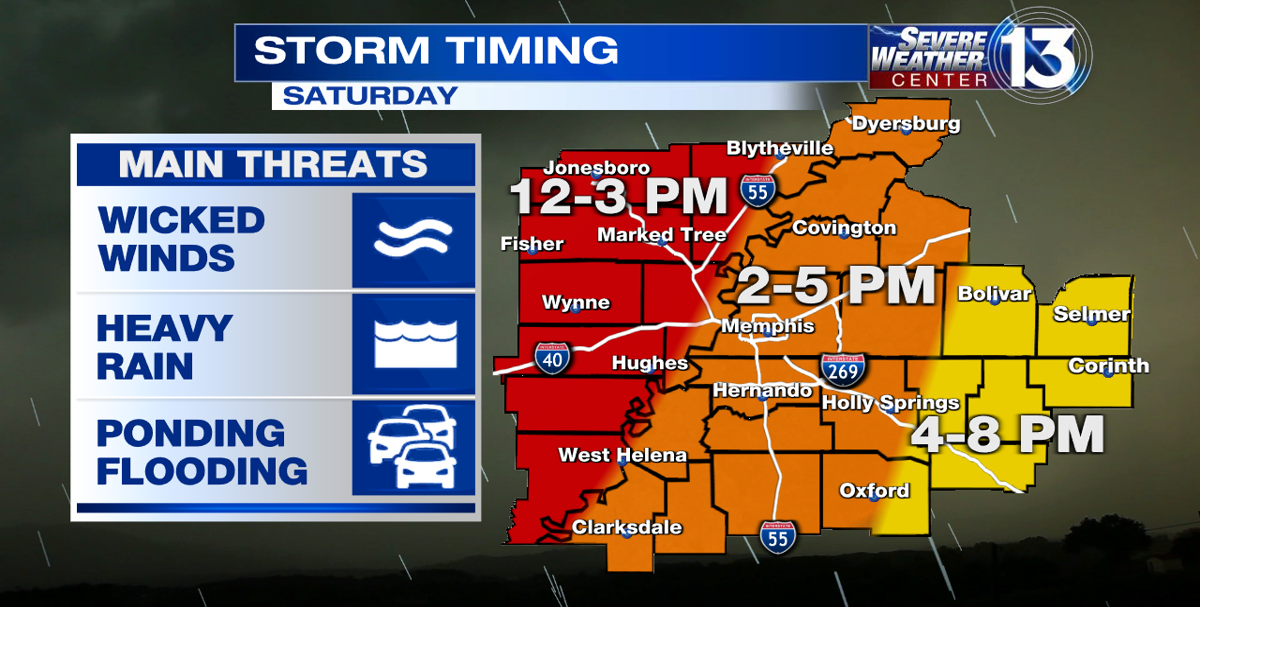 WATCH: Strong storms to rumble across the Mid-South this weekend ...