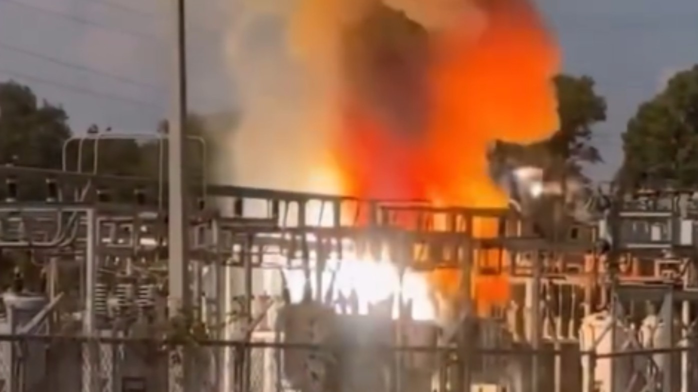 power substation explosion