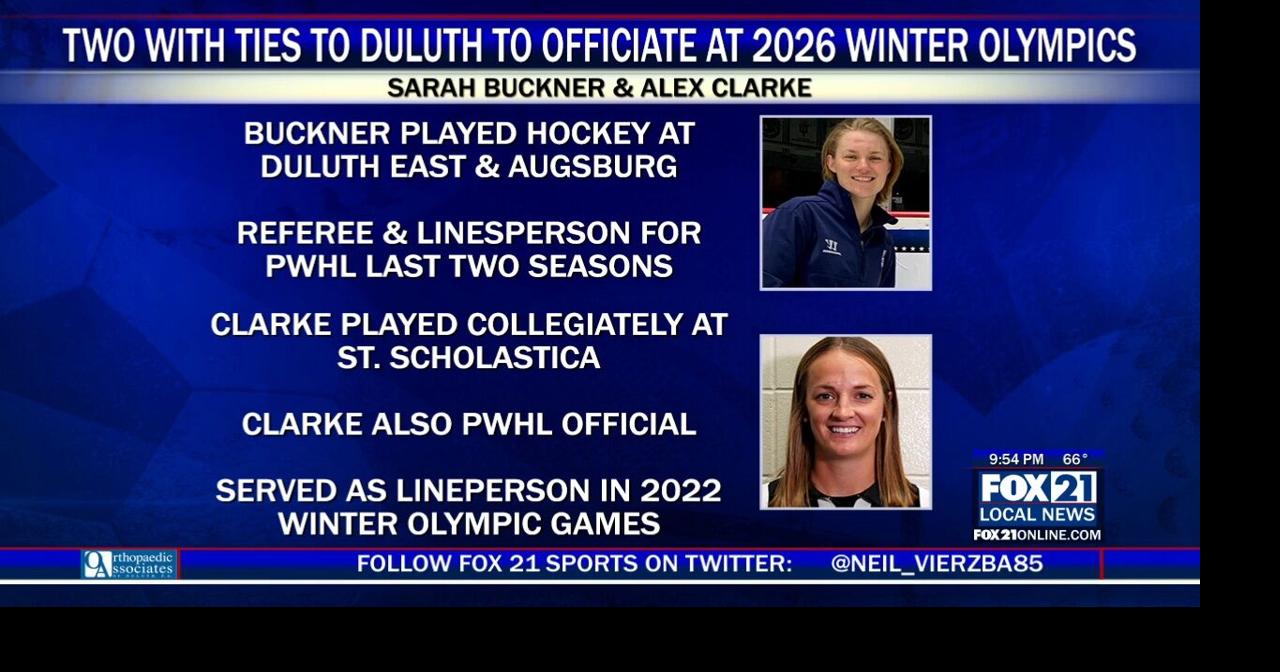 Duluth’s Buckner & Former Saint Clarke Set to Officiate at 2026 Winter ...