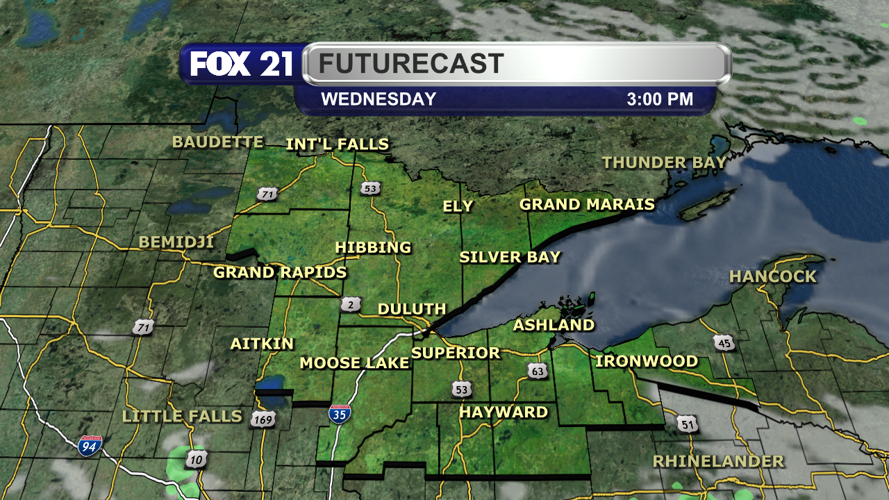 Dry conditions take hold in the Northland Wednesday, along with a lake ...