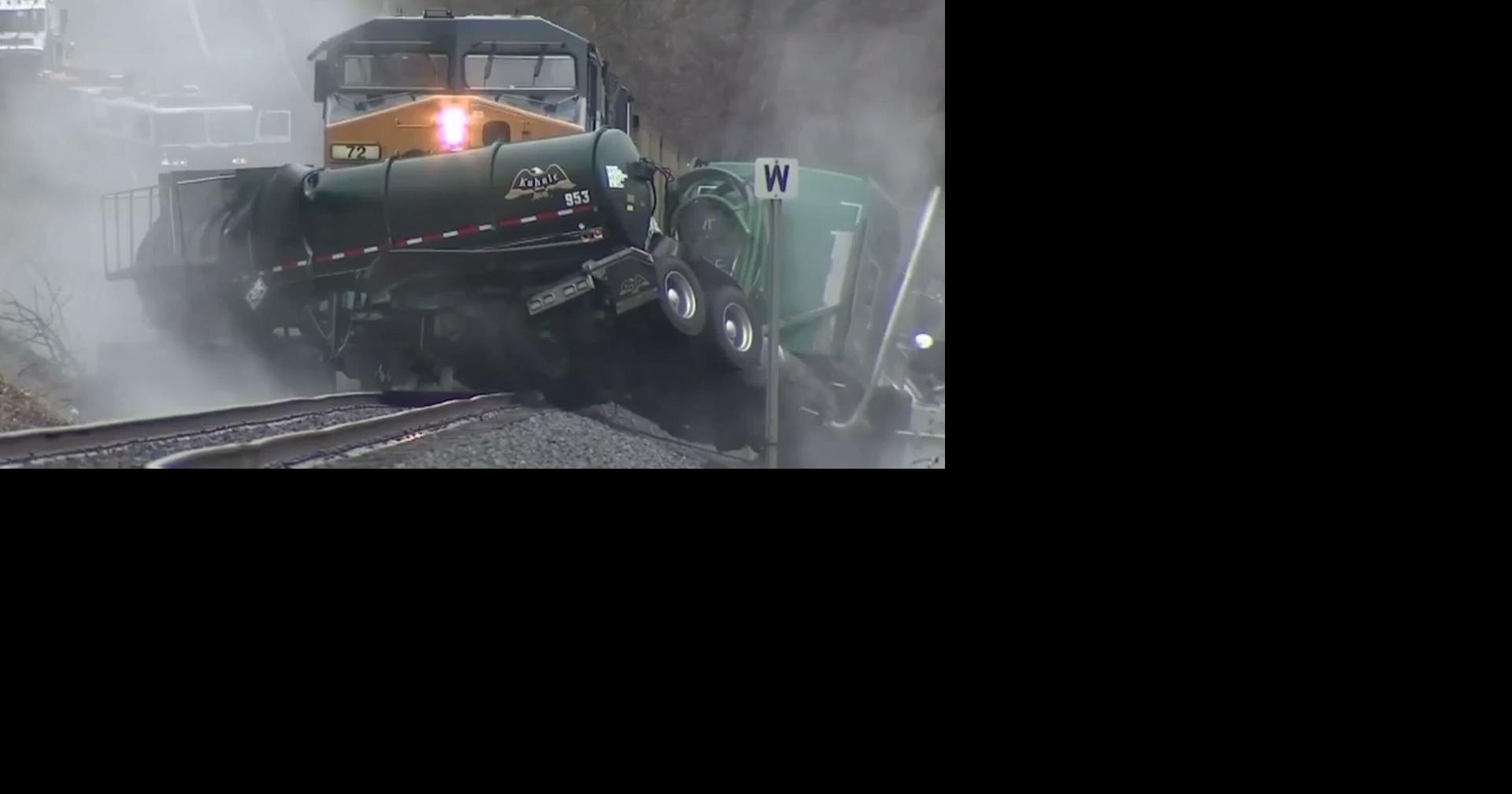 Truck carrying hydrochloric acid involved in train crash | Trending ...