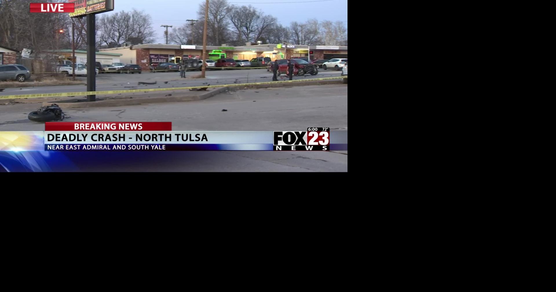 Video: Tulsa Police investigate deadly crash involving motorcycle ...