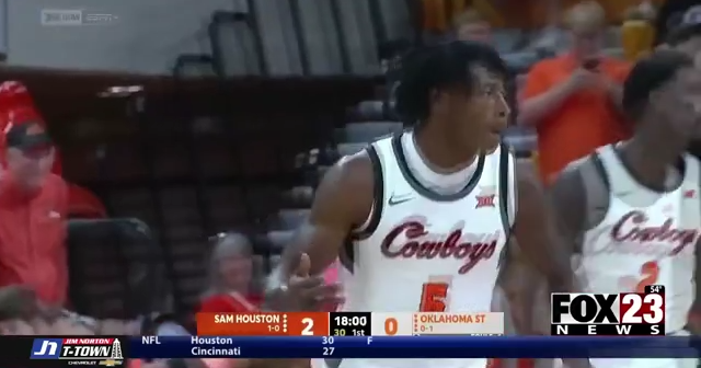 OSU picks up first win of the season, tops Sam Houston | Sports | fox23.com
