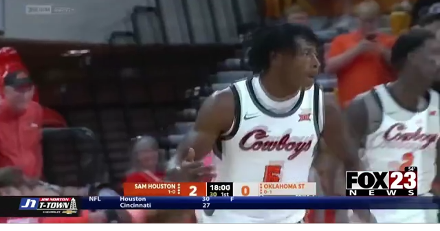 OSU picks up first win of the season, tops Sam Houston | Sports | fox23.com