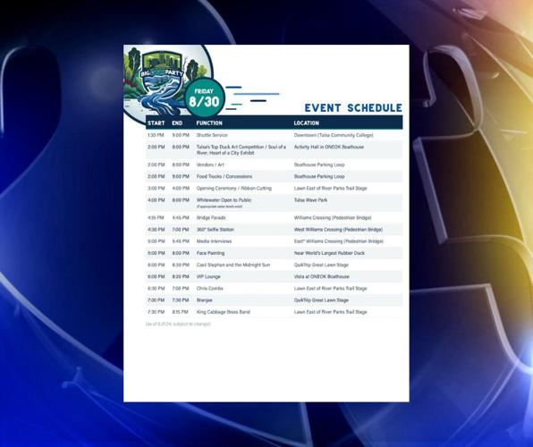 2024 Big Dam Party schedule, Wave Park closed Sunday | News | fox23.com