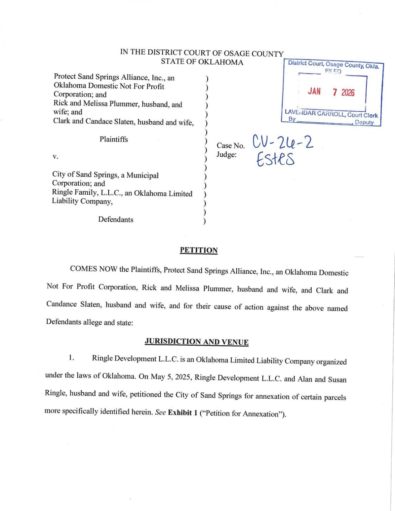 Lawsuit filed against City of Sand Springs over proposed data center ...