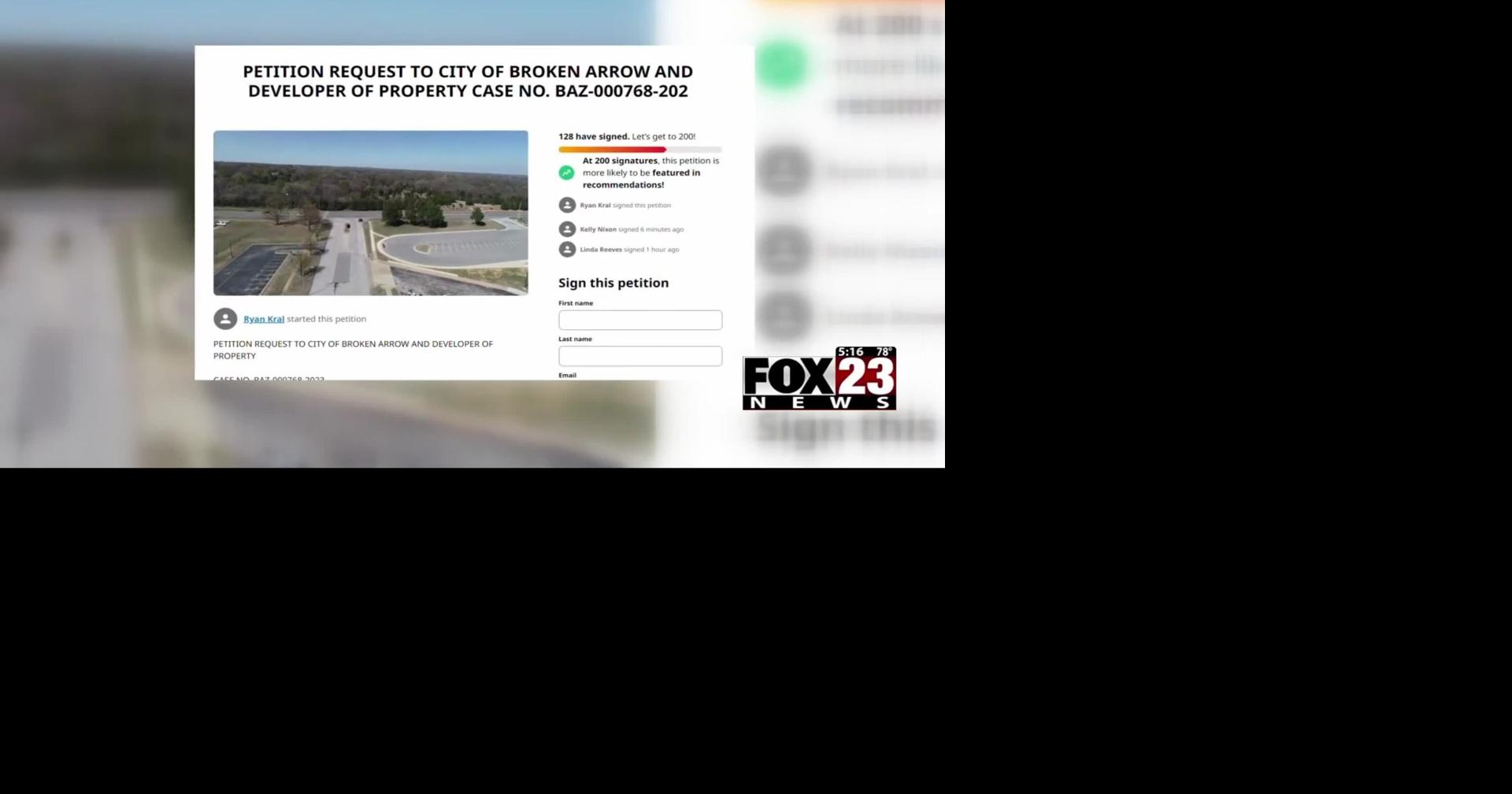 Broken Arrow community protests new housing development | Local & State ...