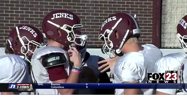 Bleached blonde for the playoffs, Jenks players enjoying one of the ...