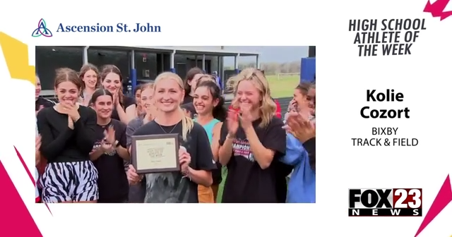 Athlete of the Week, April 2nd: Kolie Cozort, Bixby Track and Field ...