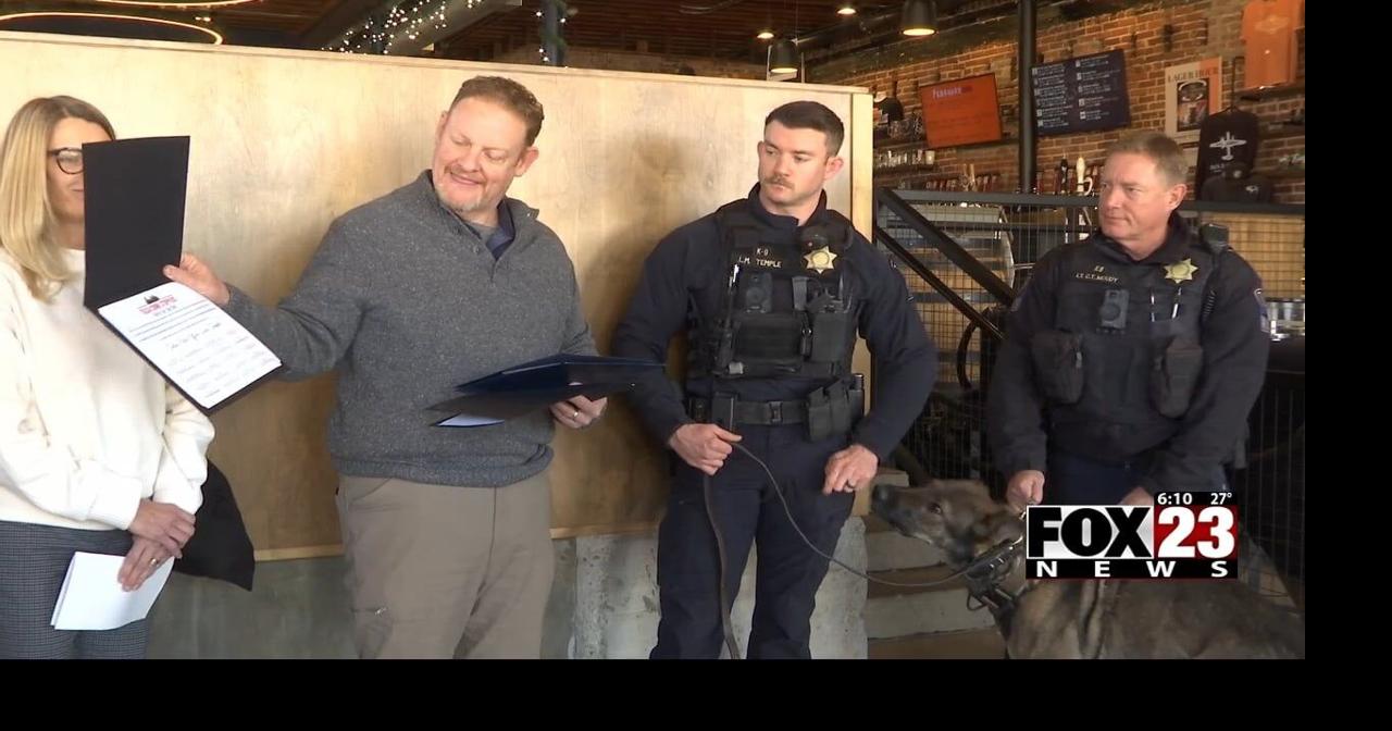 Tulsa Crime Stoppers recognizes local officer and K9 partner as Heroes ...