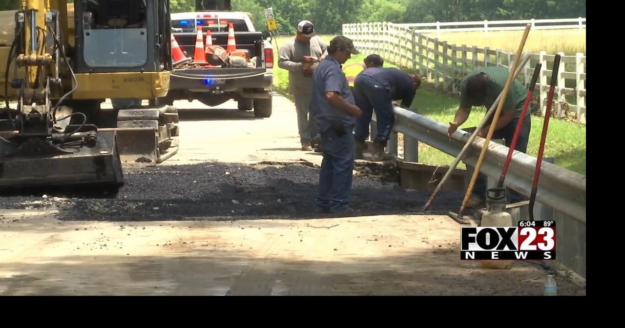 Road in Broken Arrow has significant damage after flooding in areas of ...
