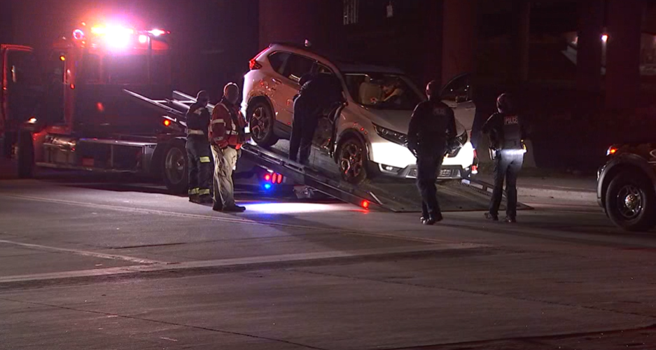 Photos: Police investigate car vs train accident in west Tulsa ...