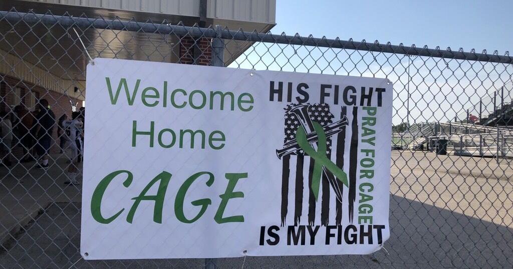 Inola community comes together to show support for Cage Stidham | News ...