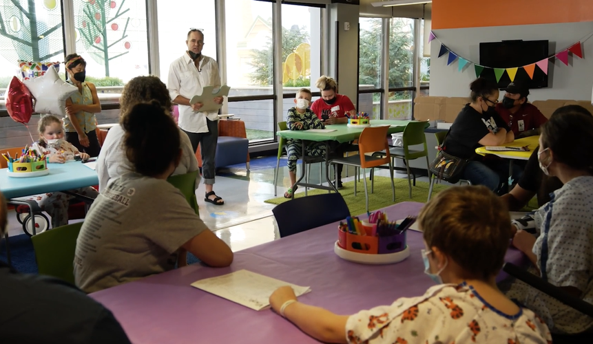 Photos: Oklahoma artists make mural from OU Children...s Hospital ...