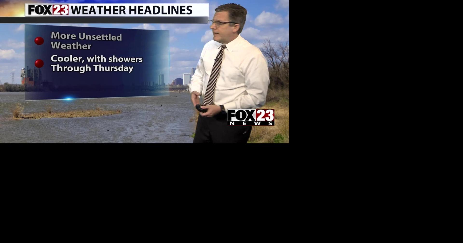 FORECAST: Stormy pattern continues thru midweek | Weather | fox23.com