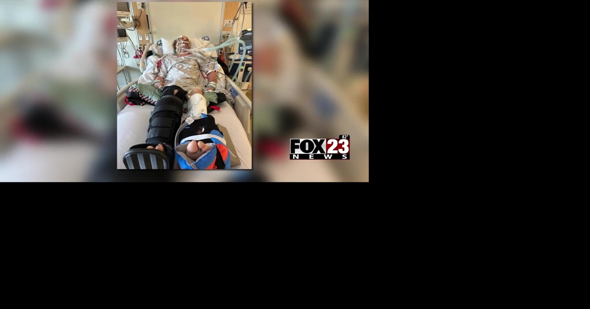 Video: Wrecker driver recovering after being hit by OSBI vehicle | News ...