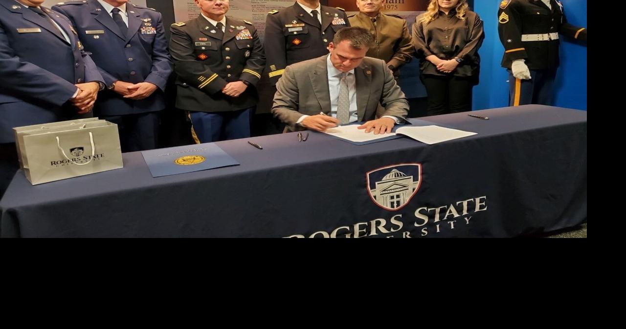 Gov. Stitt holds ceremonial bill signing at Oklahoma Military Academy ...