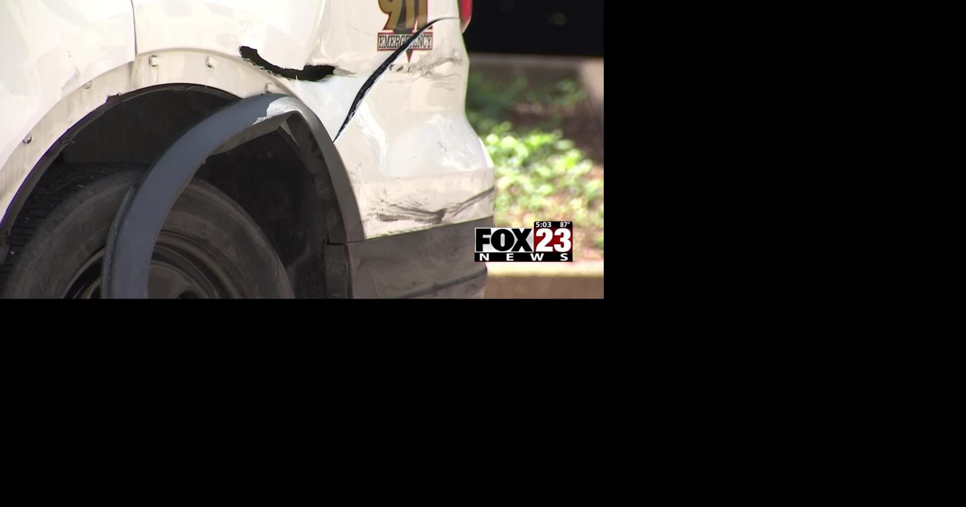 Tulsa police car rear-ended by driver | Local & State | fox23.com