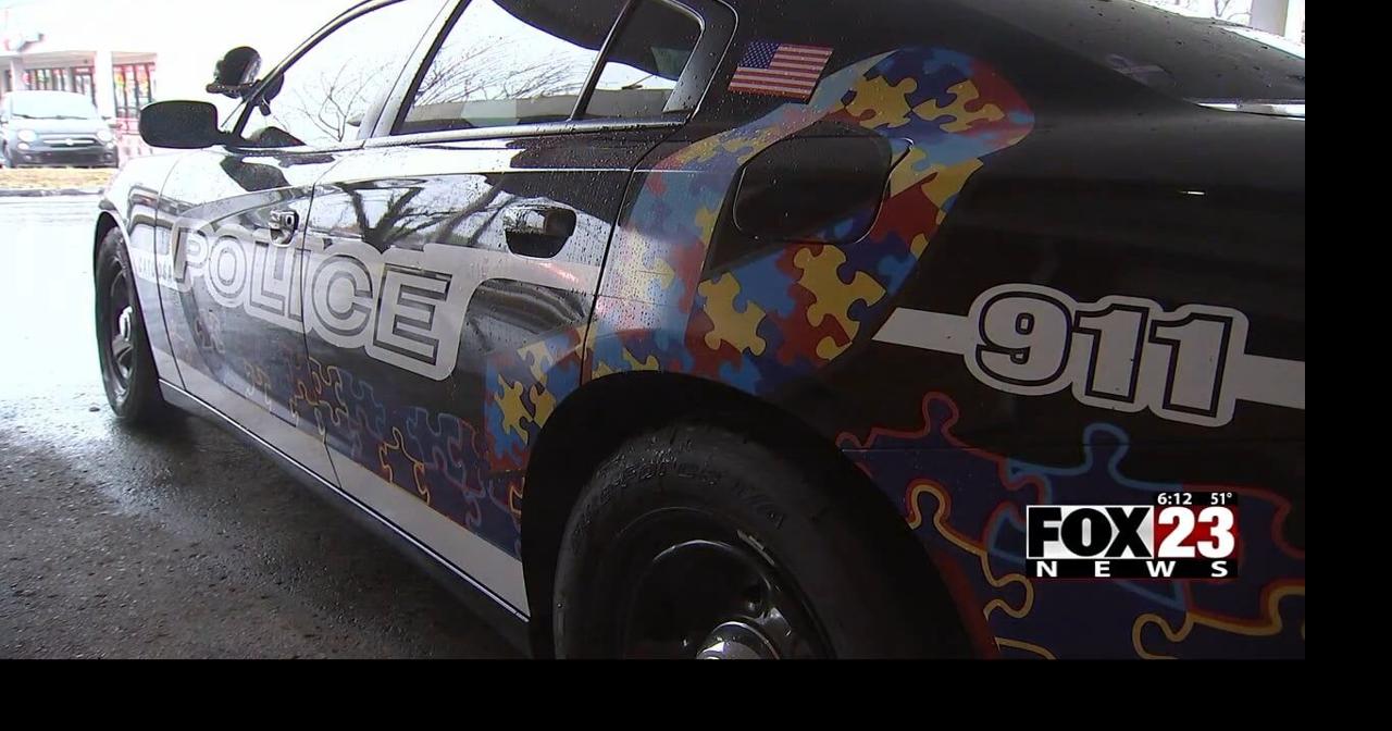 Catoosa Police unveil newly wrapped police car for Autism Awareness ...