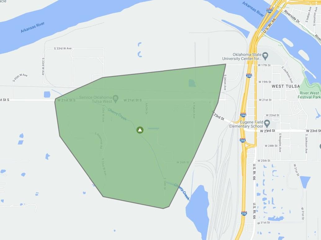 Power restored in west Tulsa after car hit utility pole | News | fox23.com