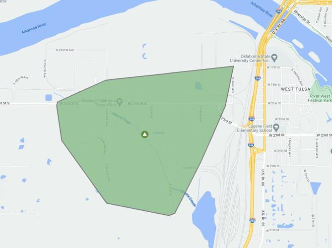 Power restored in west Tulsa after car hit utility pole | News | fox23.com