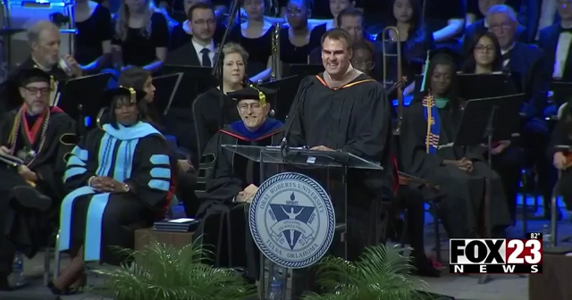 Gov. Stitt speaks at ORU's 2023 Commencement | News | fox23.com