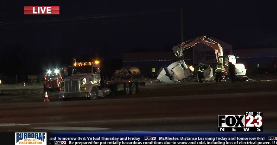 Crews clean up debris after semi and train wreck in Verdigris | News ...