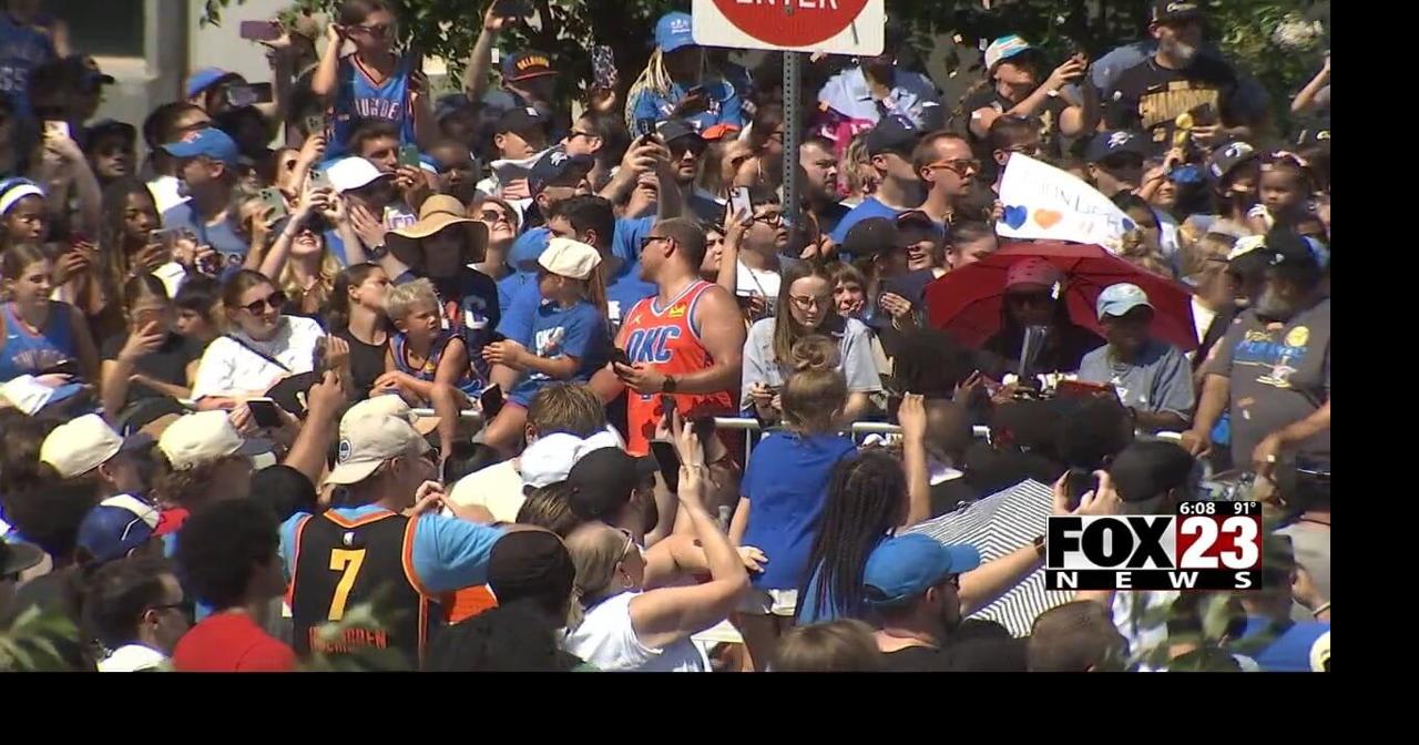 Thunder fans celebrate 1st NBA title in Oklahoma City | News | fox23.com