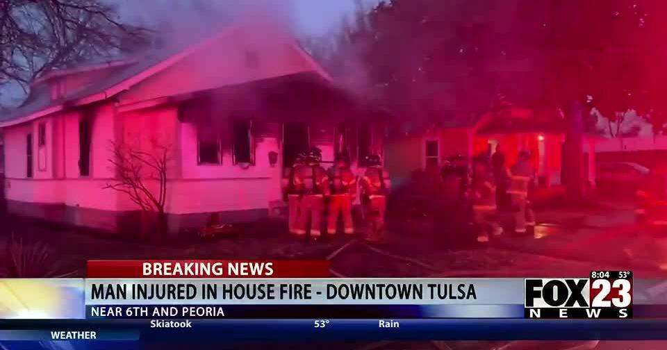 Firefighters rescue man from fire in downtown Tulsa | News | fox23.com