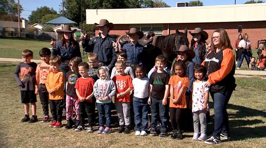 OSU's beloved horse Bullet and the Spirit Riders visit Broken Arrow ...