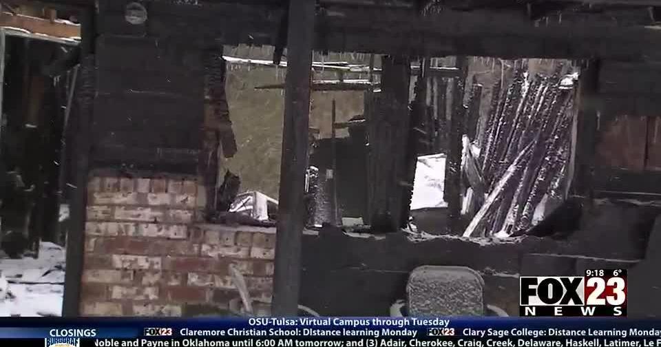 Sapulpa firefighters battle house fire during frigid temperatures ...