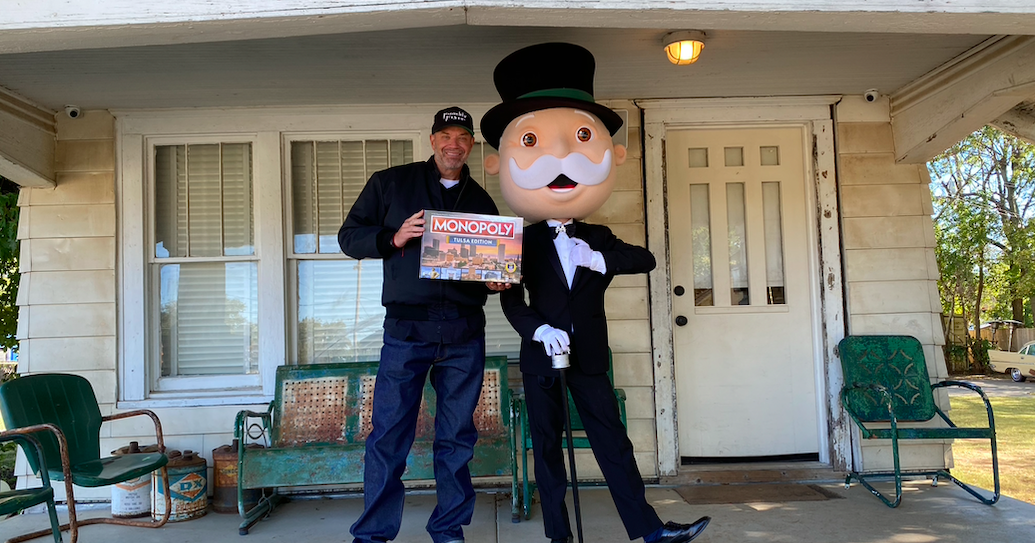 Monopoly Guy Stops by The Outsiders House Museum | Entertainment ...