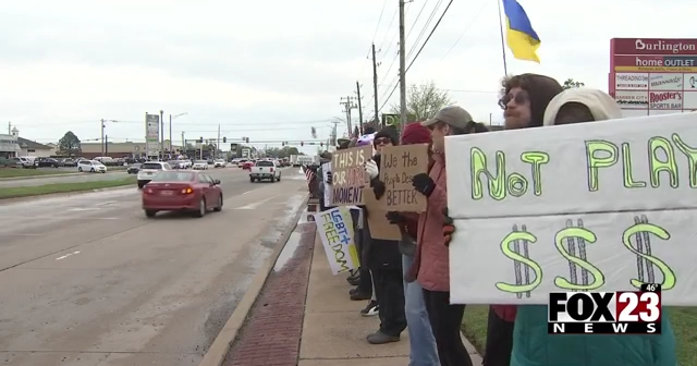Local citizens gather in Tulsa to take part in nationwide Hands Off ...