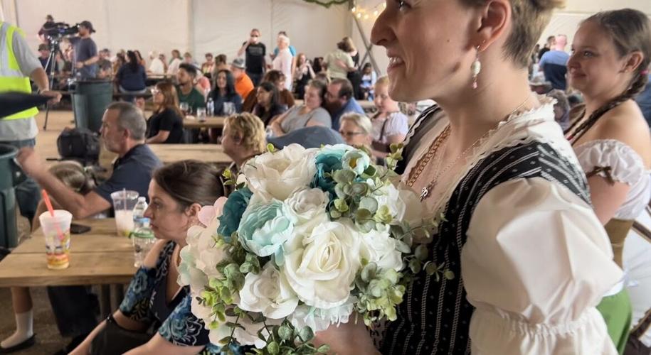 Photos: Local couple gets married at Tulsa Oktoberfest | | fox23.com