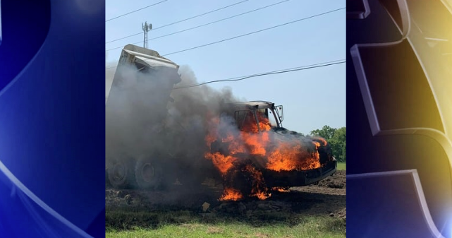 Power restored in Wagoner after truck hit power line and caught fire ...