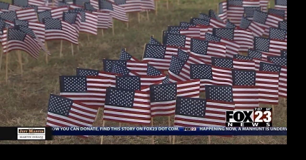 Jenks High School students honor 9/11 victims with flag memorial | News ...
