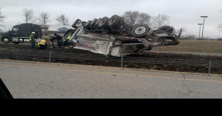Crews on scene of dump truck rollover crash in north Tulsa | News ...