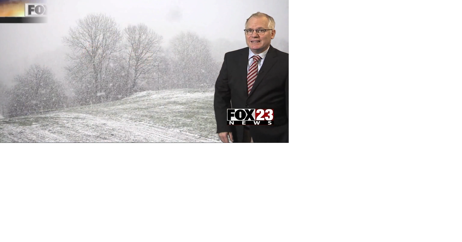FORECAST: Here comes the snow and cold | Weather | fox23.com