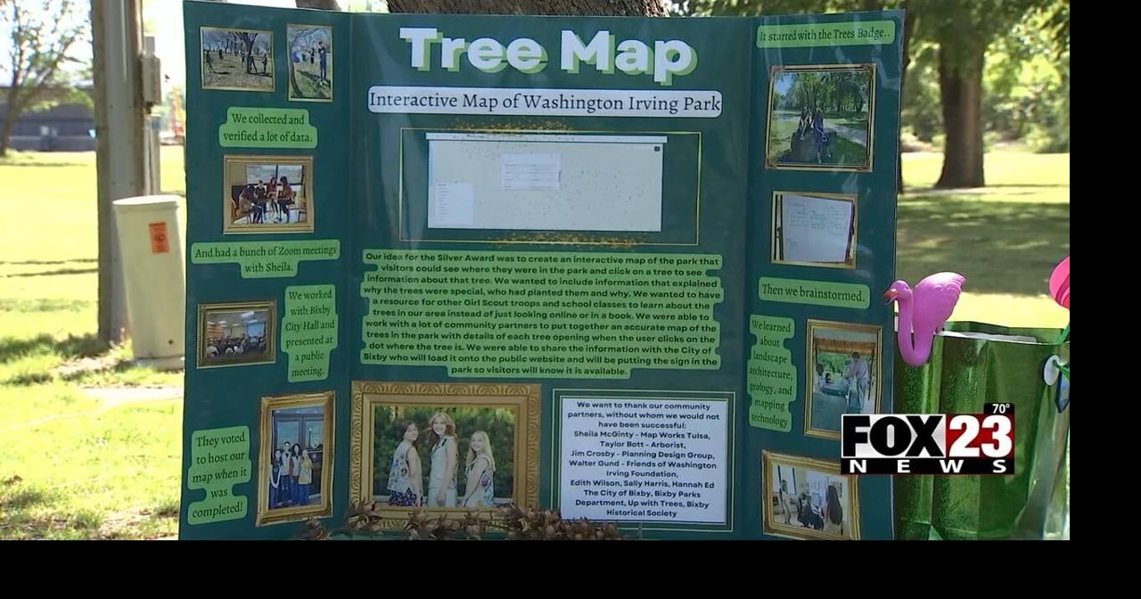 Girl Scouts of Eastern Oklahoma Troop 7158 unveils new park map | News ...