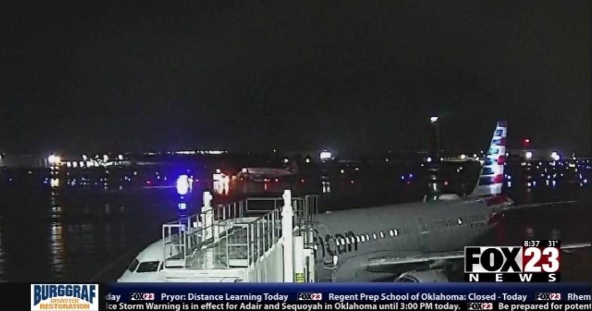 Emergency response after plane stuck at TUL | News | fox23.com