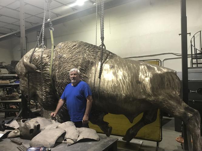 NatureWorks and Tulsa County Parks dedicate bison monument at LaFortune ...
