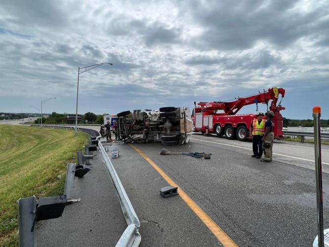 Photos: Tanker rollover on Highway 11 in north Tulsa | | fox23.com