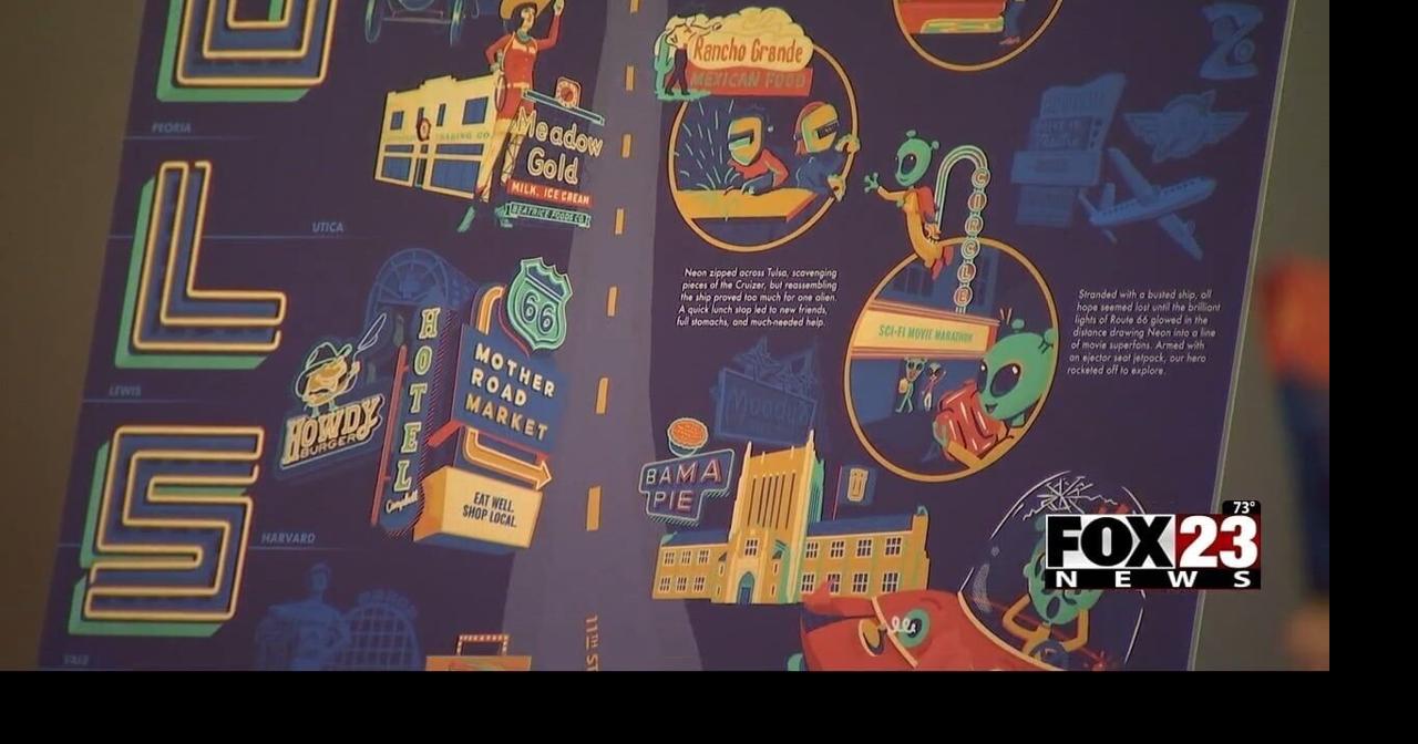 Route 66 map of Tulsa celebrates highway with an inventive story | News ...
