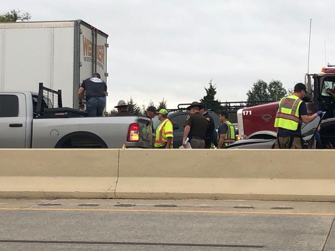 Photos: Major crash closes a section of the Muskogee Turnpike near ...