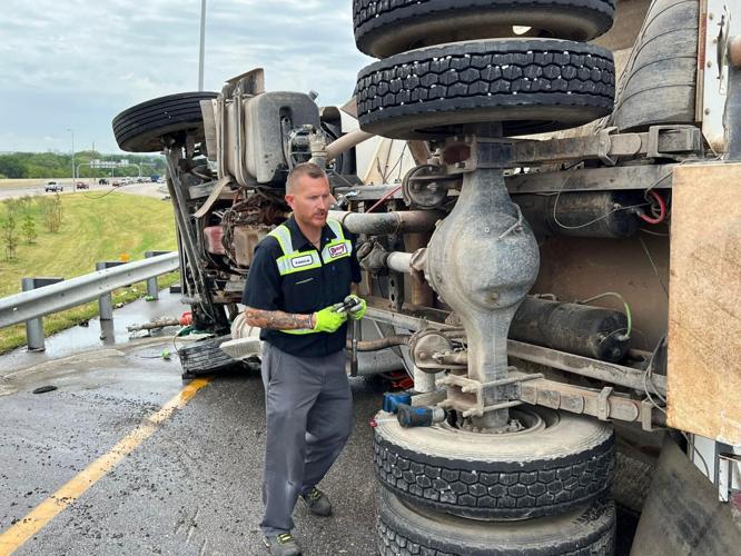Photos: Tanker rollover on Highway 11 in north Tulsa | | fox23.com