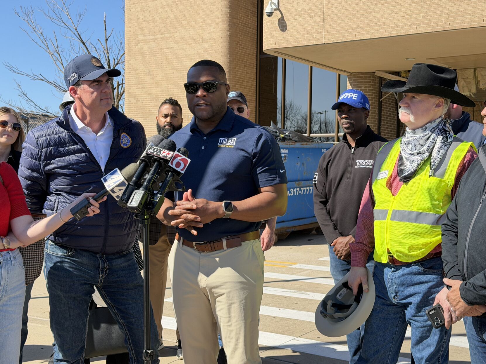 Oklahoma officials survey storm damage at Tulsa Tech after tornado ...