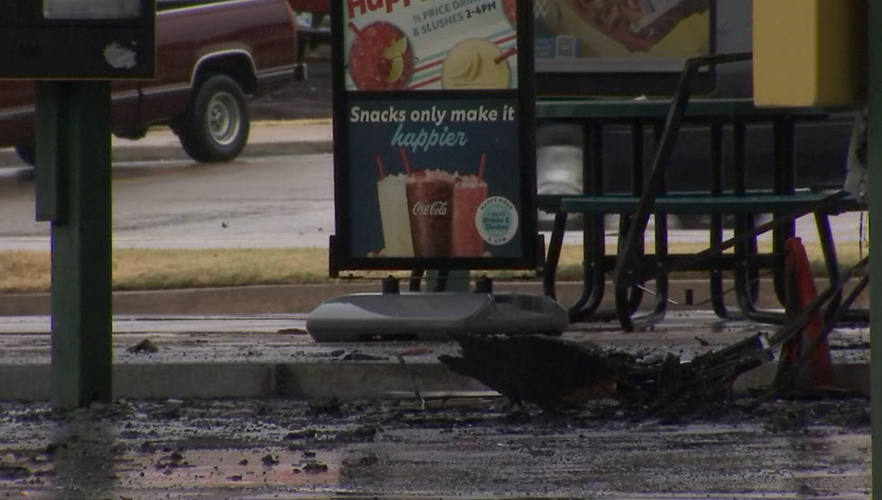 Photos: Damage at Muskogee Sonic after car fire | | fox23.com